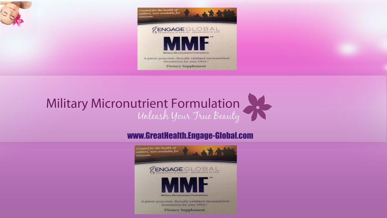 Dr. Gerald Haase on MMF / Military Micronutrient Formulation a Review ...