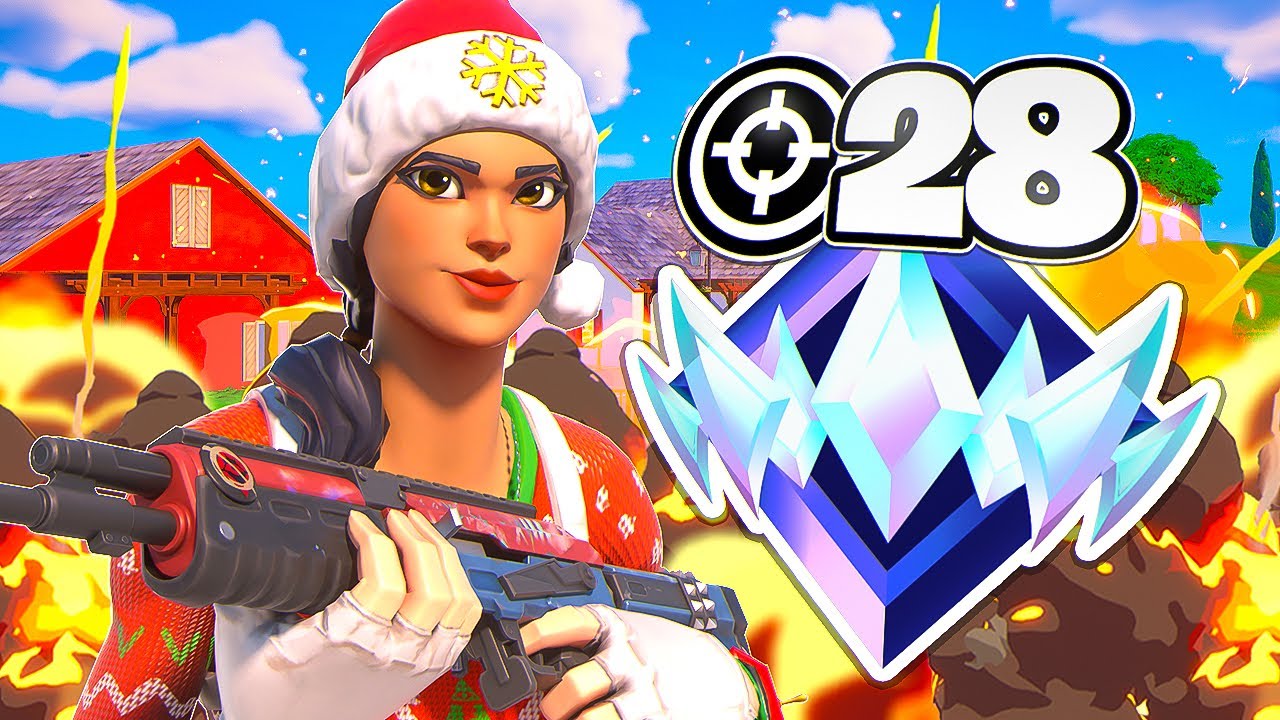 Fortnite 28 Kill Win Solo Vs Trios Unreal Ranked On Console - YouTube