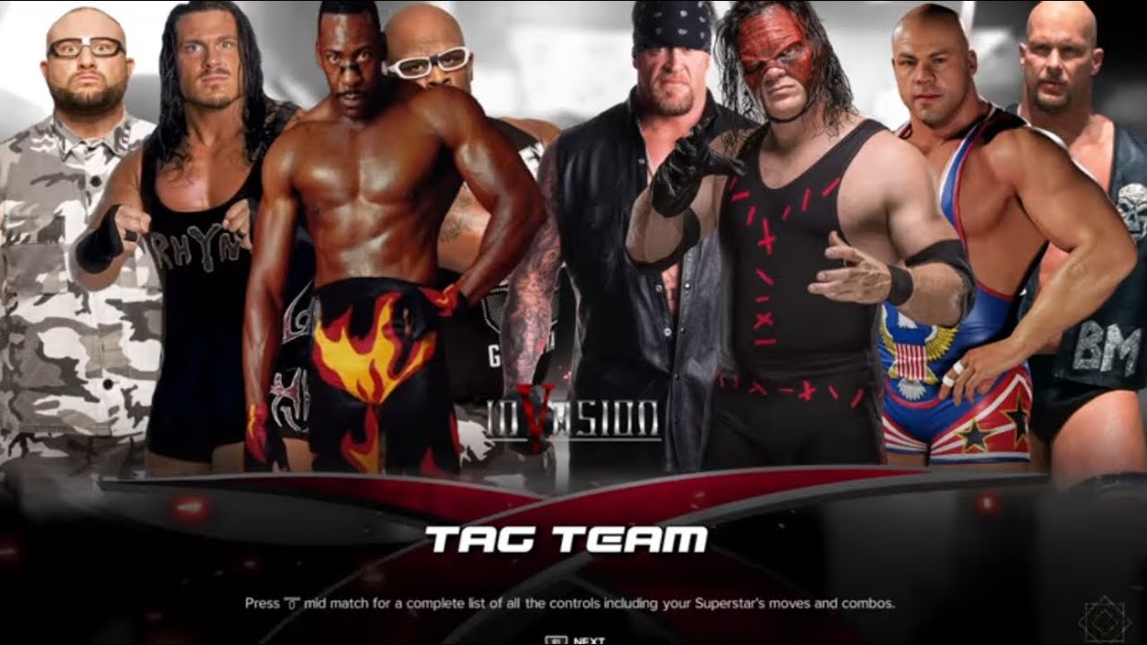 WWF/WCW/ECW Invasion 2001 (Match 10) Team WWF vs Team WCW/ECW *Split 10 ...