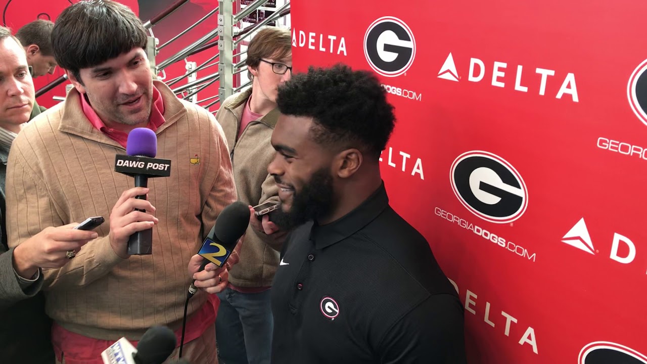 Elijah Holyfield previews SEC Championship - YouTube