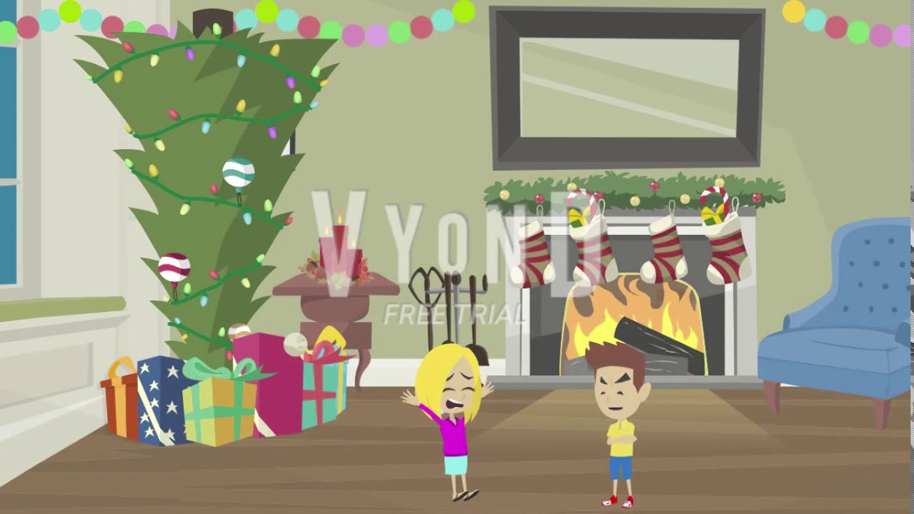 Lily flips over the Christmas tree/grounded - YouTube