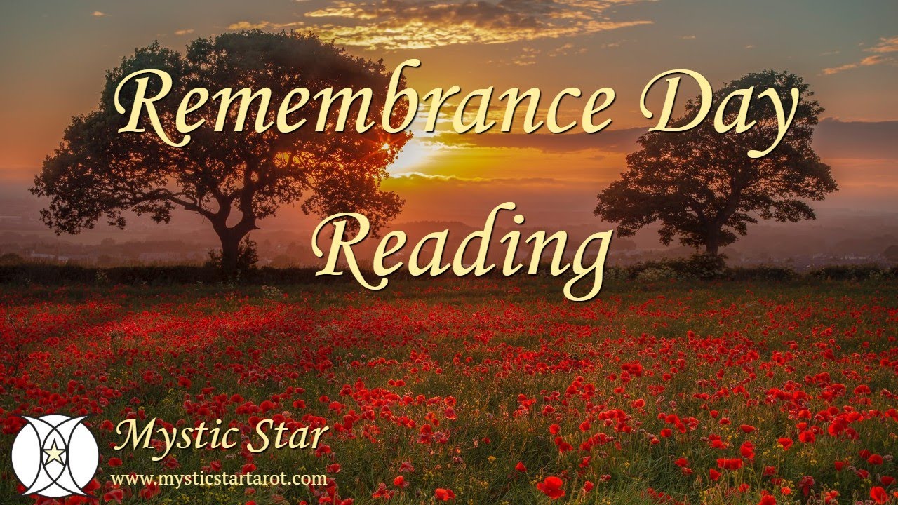 Remembrance Day Spread & Reading - YouTube