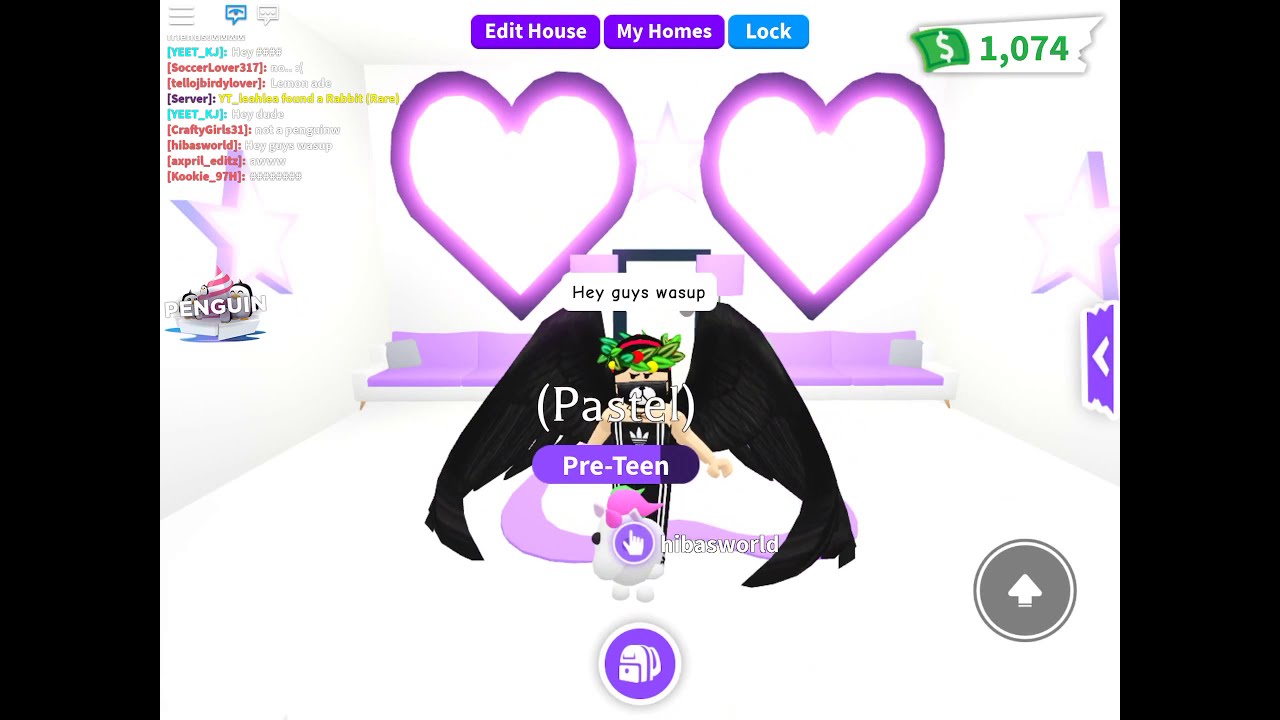 Adopt me house tour/purple theme 💜💜💜💜 - YouTube