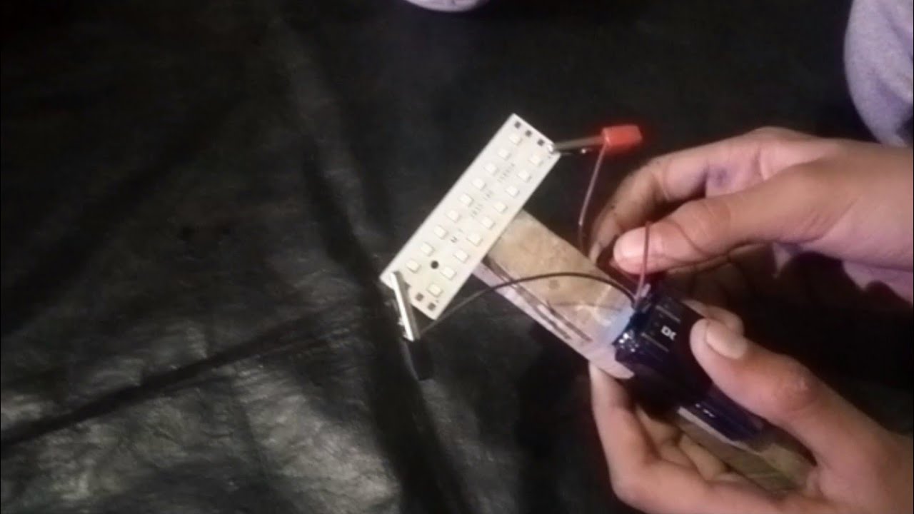 How to make a mini power light Diy LED light - YouTube
