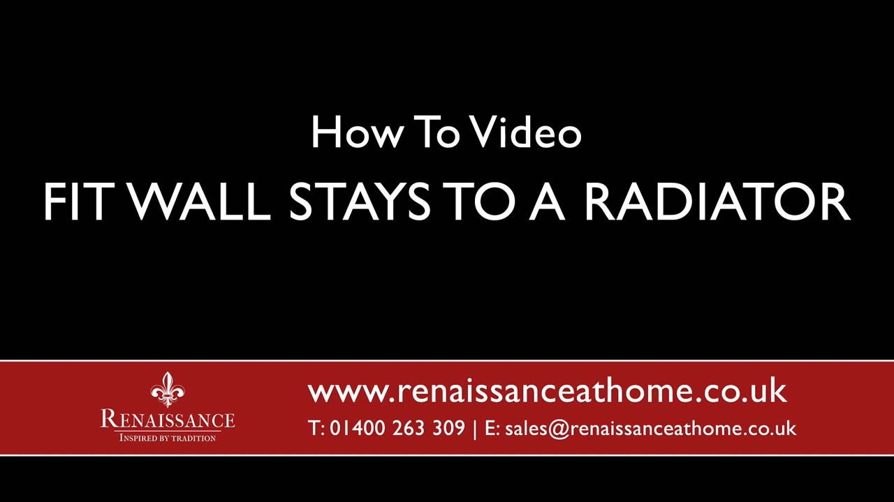 How To Fit Wall Stays To A Cast Iron Radiator - YouTube