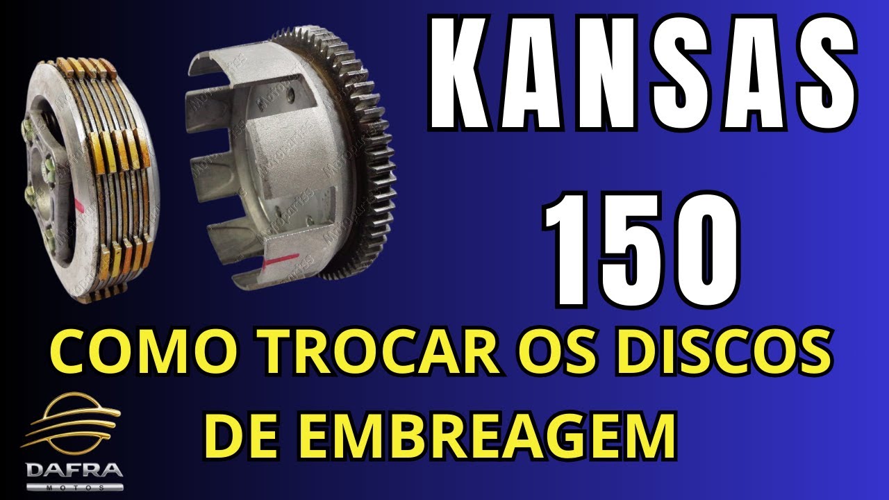 Como trocar os discos de embreagem da Kansas 150 - YouTube