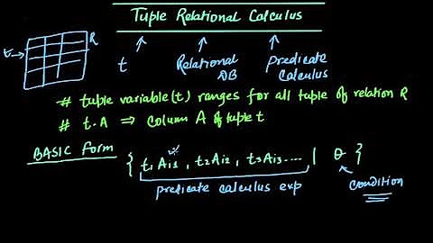 relational algebra and calculus | DBMS - YouTube