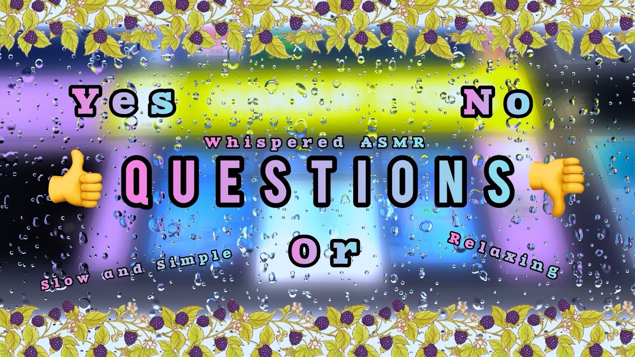 Simple And Slow - Yes or No Questions (super relaxing ☺️ ) - YouTube