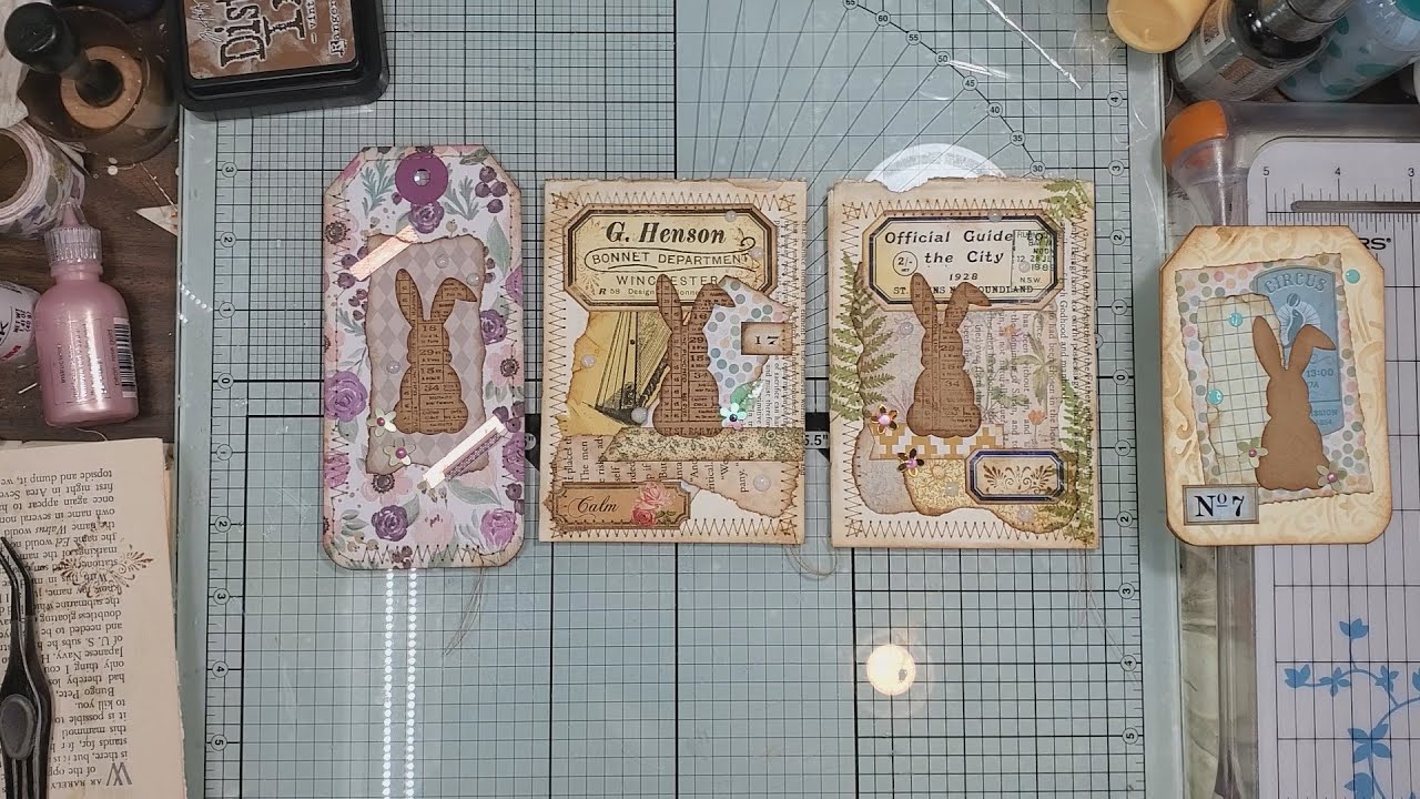 #100DayProject2024 | Scrap Play | More Bunnies | Book Page Journal ...