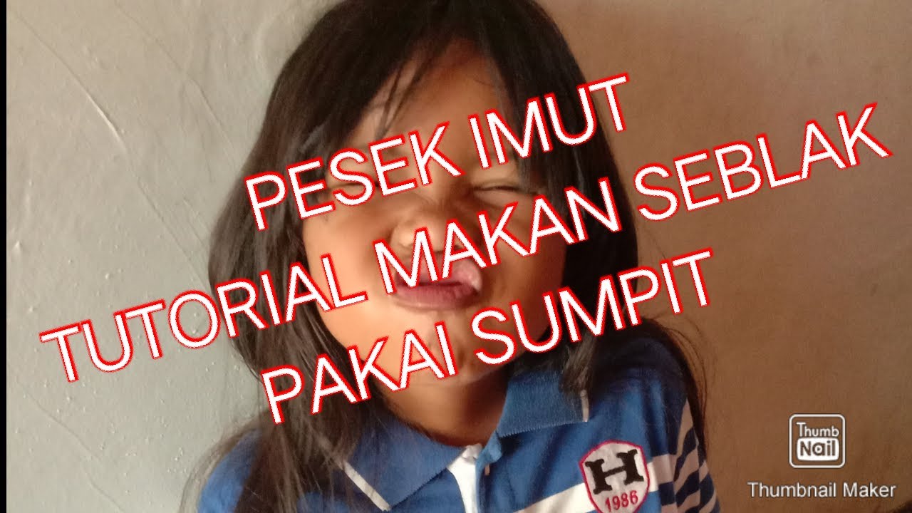 tutorial makan seblak pakai sumpit (pesek imut) - YouTube