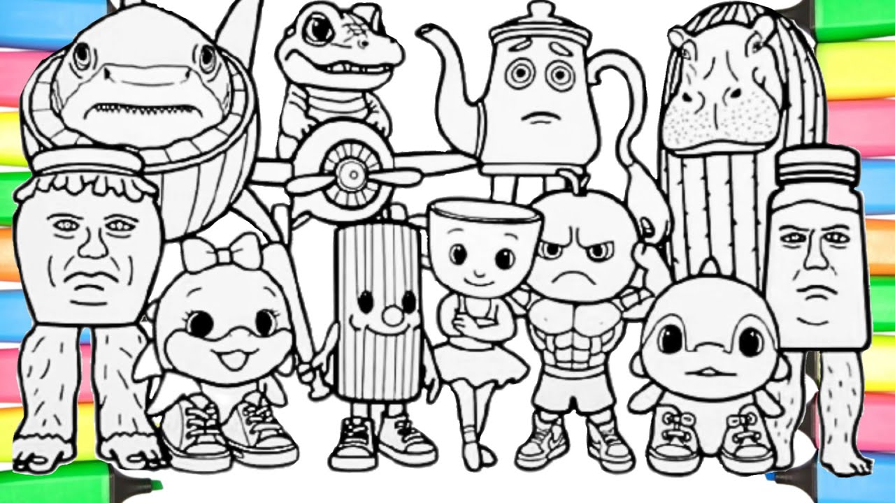 ITALIAN BRAINROT New Big Coloring Pages : Color Top Brainrot Memes and ...