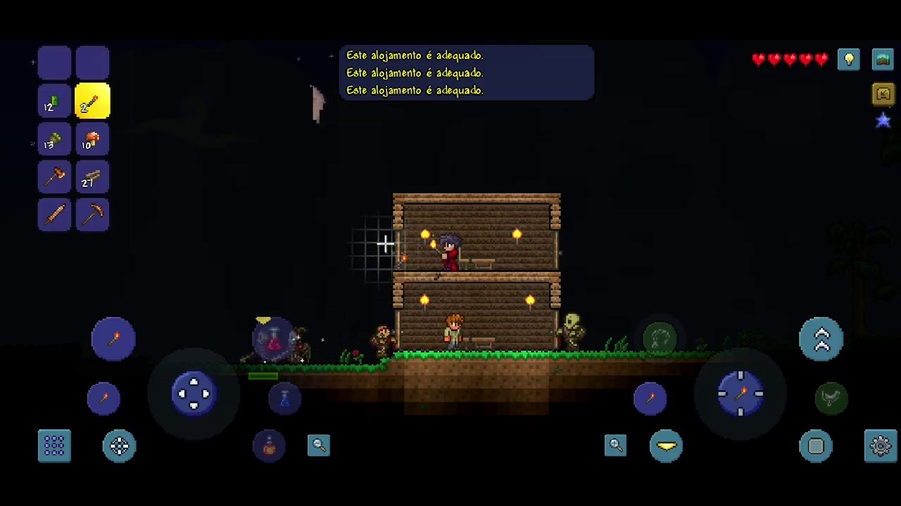 Como criar casa para npc's no Terraria. #terraria - YouTube