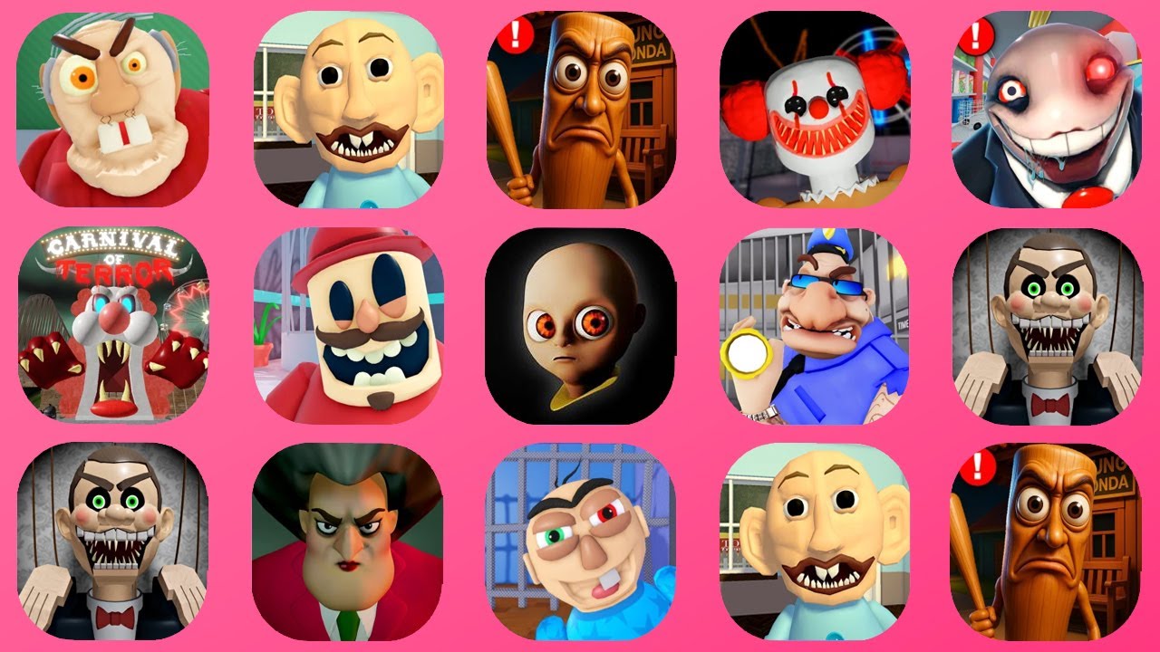 Roblox,Evil Nun,Dark Riddle,Poppy Playtime 4,ESCAPE EVIL GRANDPA,SCARY ...