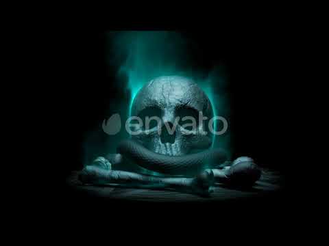 Black Magic Skull | Motion Graphics - Videohive template - YouTube