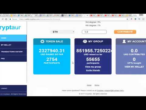 Hướng Dẫn và Đăng Kí đồng tiền điện tử Cryptaur - YouTube