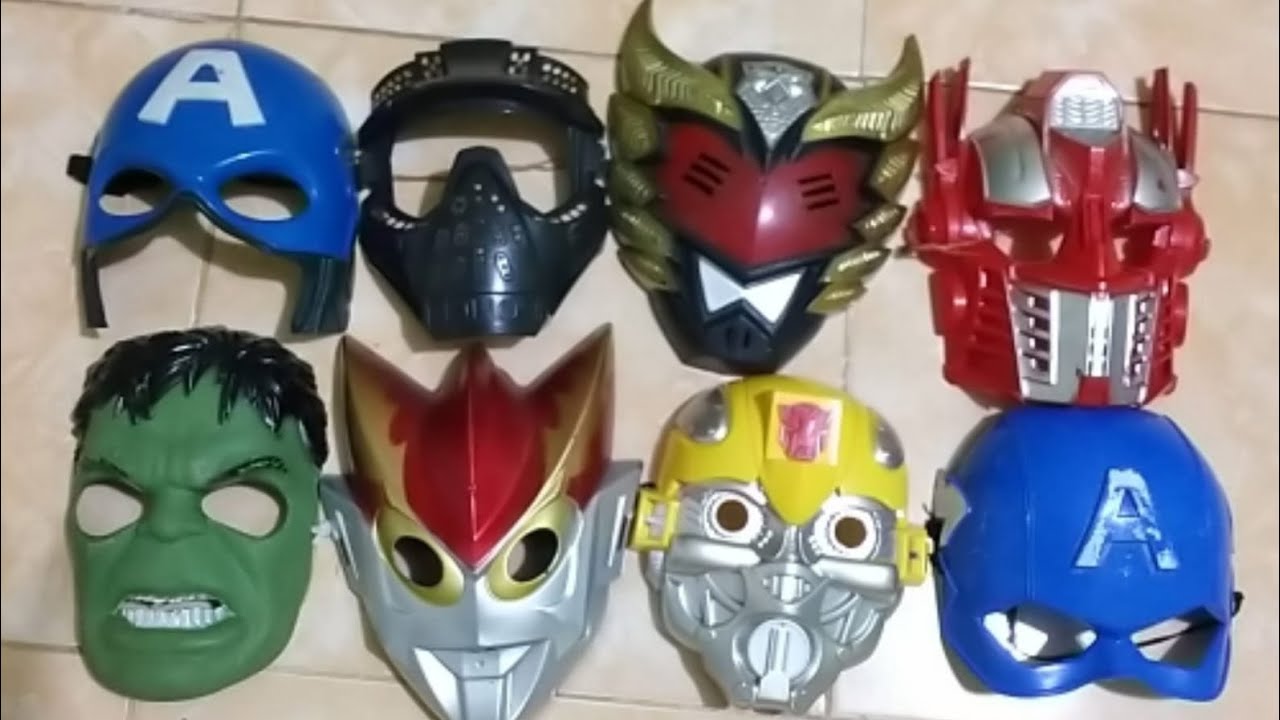 mencari mainan topeng ultraman di halaman | ultraman | Hulk | Optimus ...