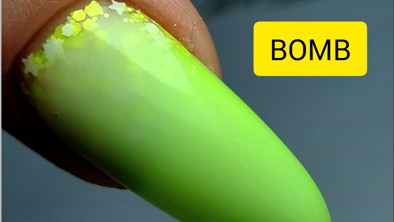 YELLOW BOMB 💛💛💛 Nail ART design - YouTube