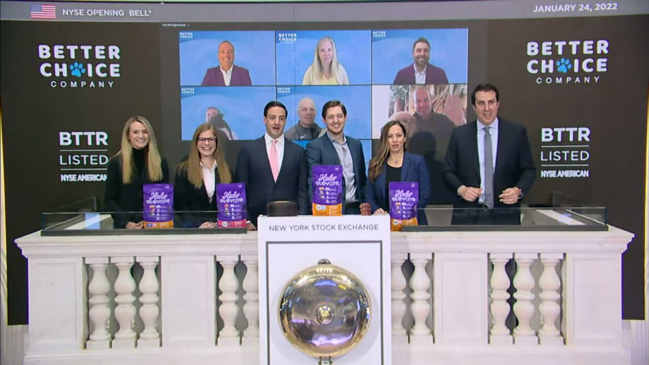 Better Choice Company Inc. (NYSE American: BTTR) Rings The Opening Bell ...