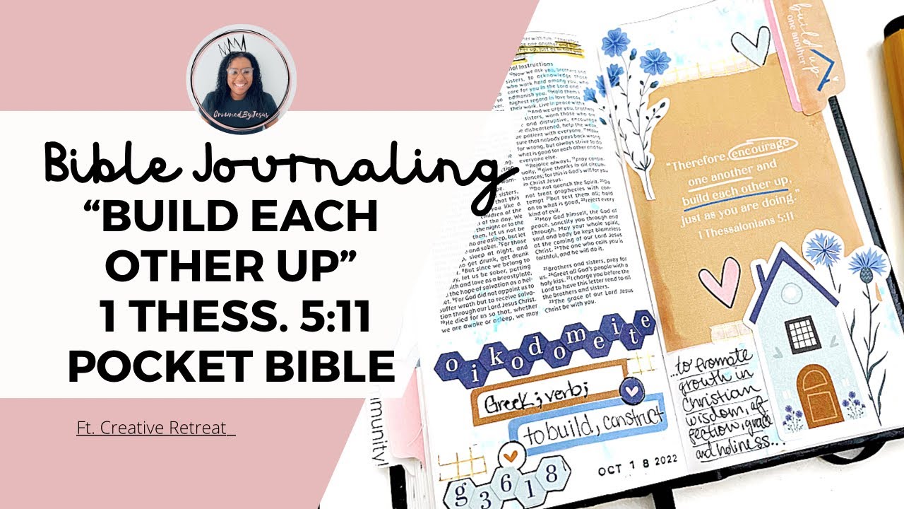 “Build Each Other Up” 1 Thess. 5:11 | Pocket Bible Journaling | Word ...