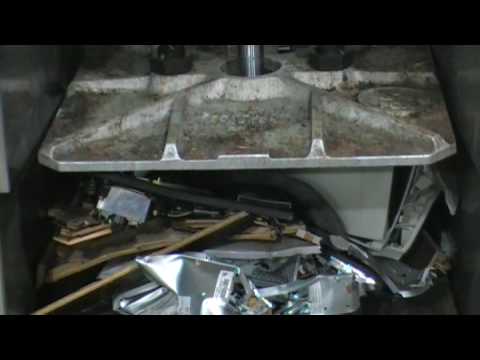 Apple Printer Crushed in a compactor - YouTube