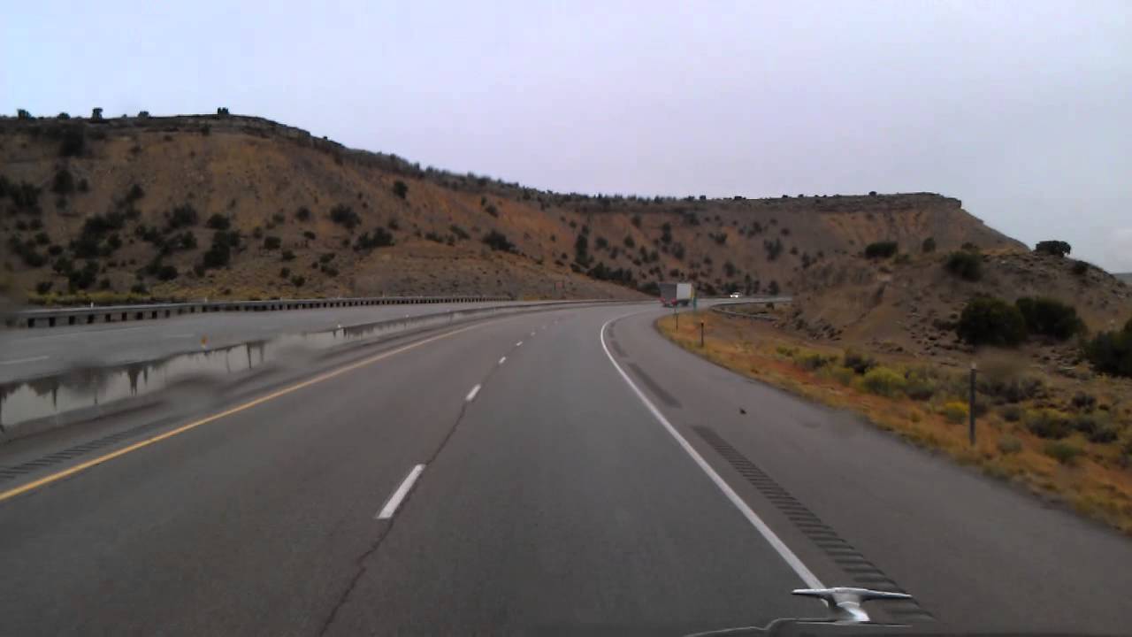 Interstate 70 Westbound near the San Rafael Valley in Utah - YouTube