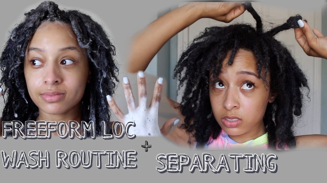 WASH ROUTINE + SEPARATING MY BABYLOCS | FREEFORM DREADS - YouTube