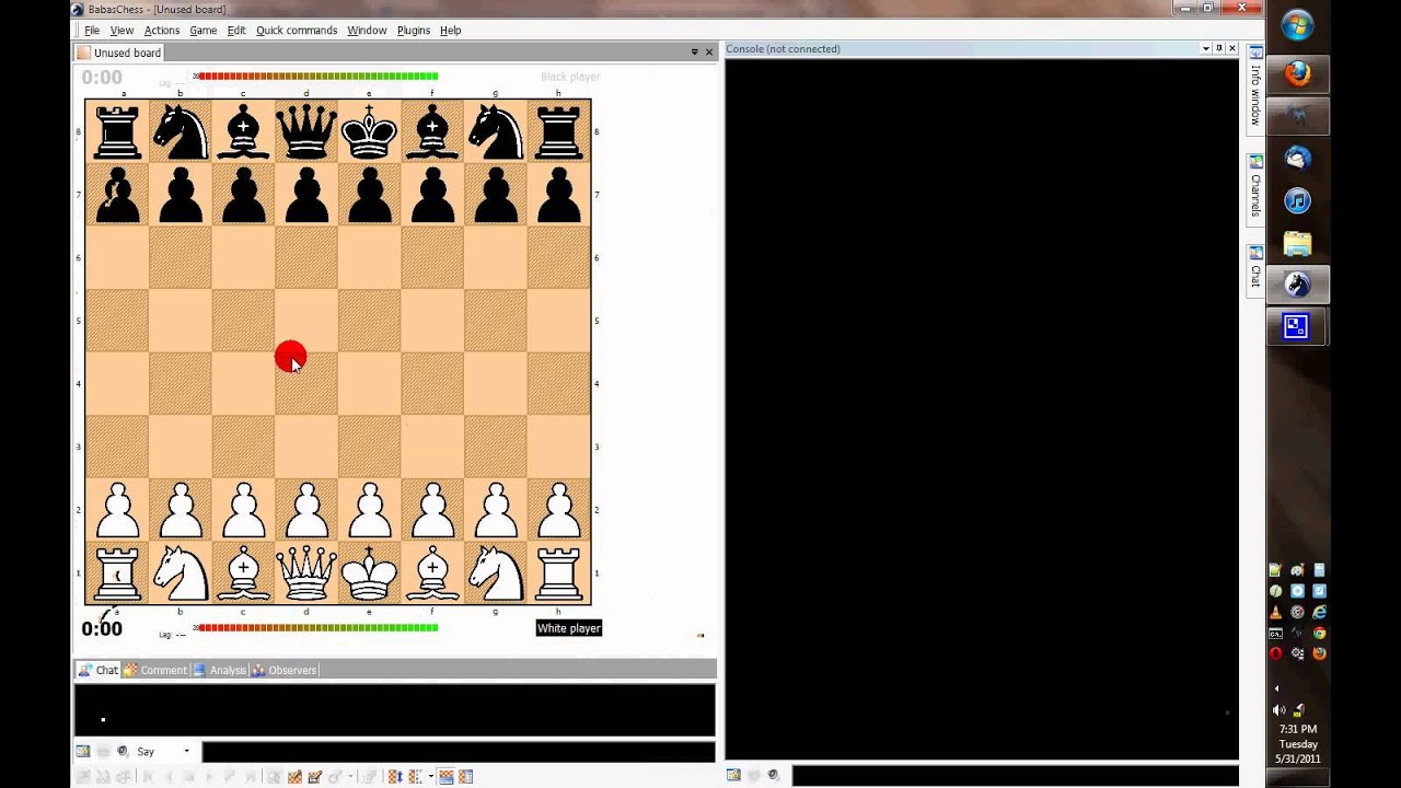 How to Turn On and Off the Board Console in Babaschess - YouTube