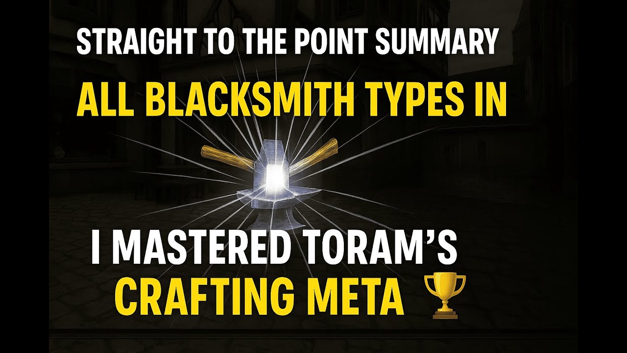 🔨 Toram Online: EVERY Blacksmith Type Explained (Straight to the Point ...