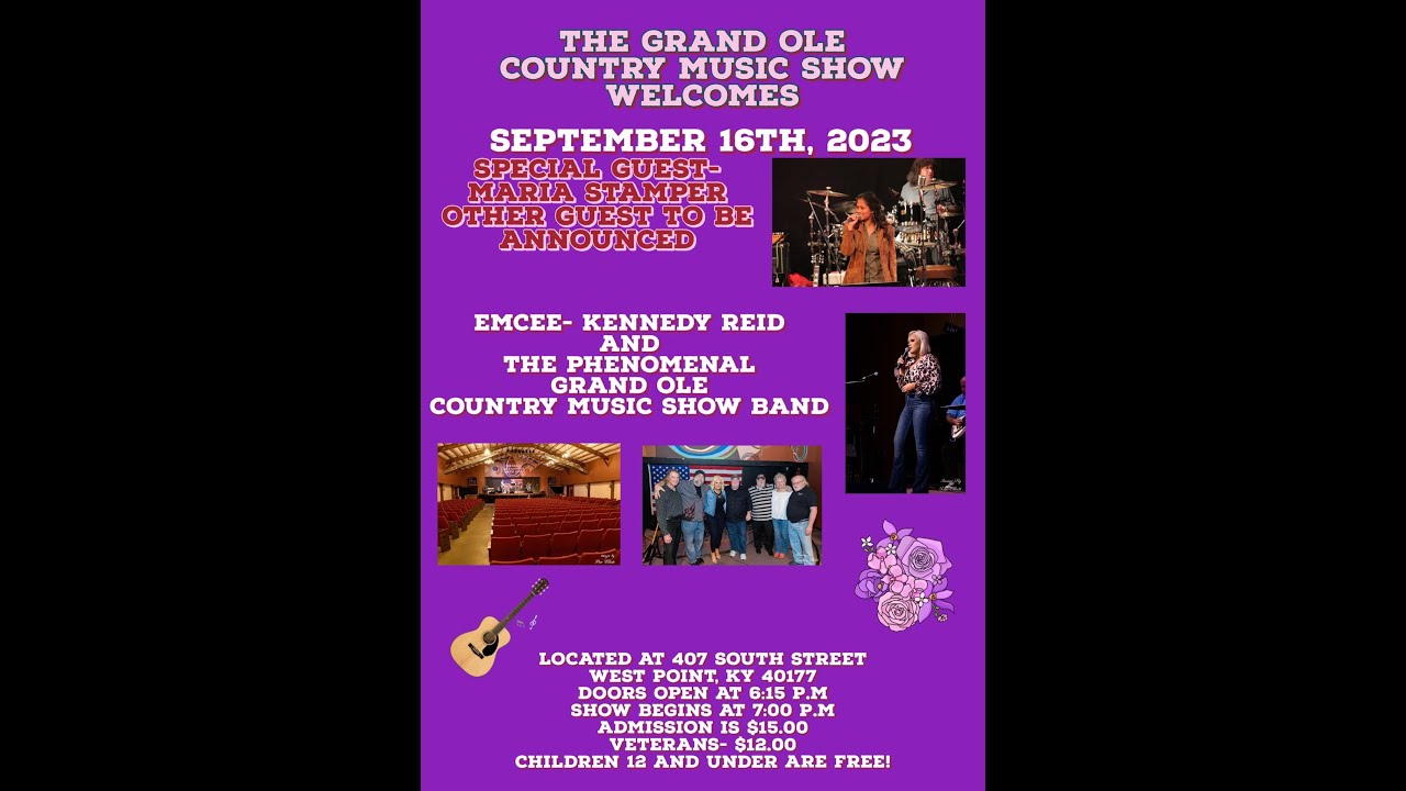 MARIA STAMPER at Grand Ole Country Music Show, West Point KY. - YouTube