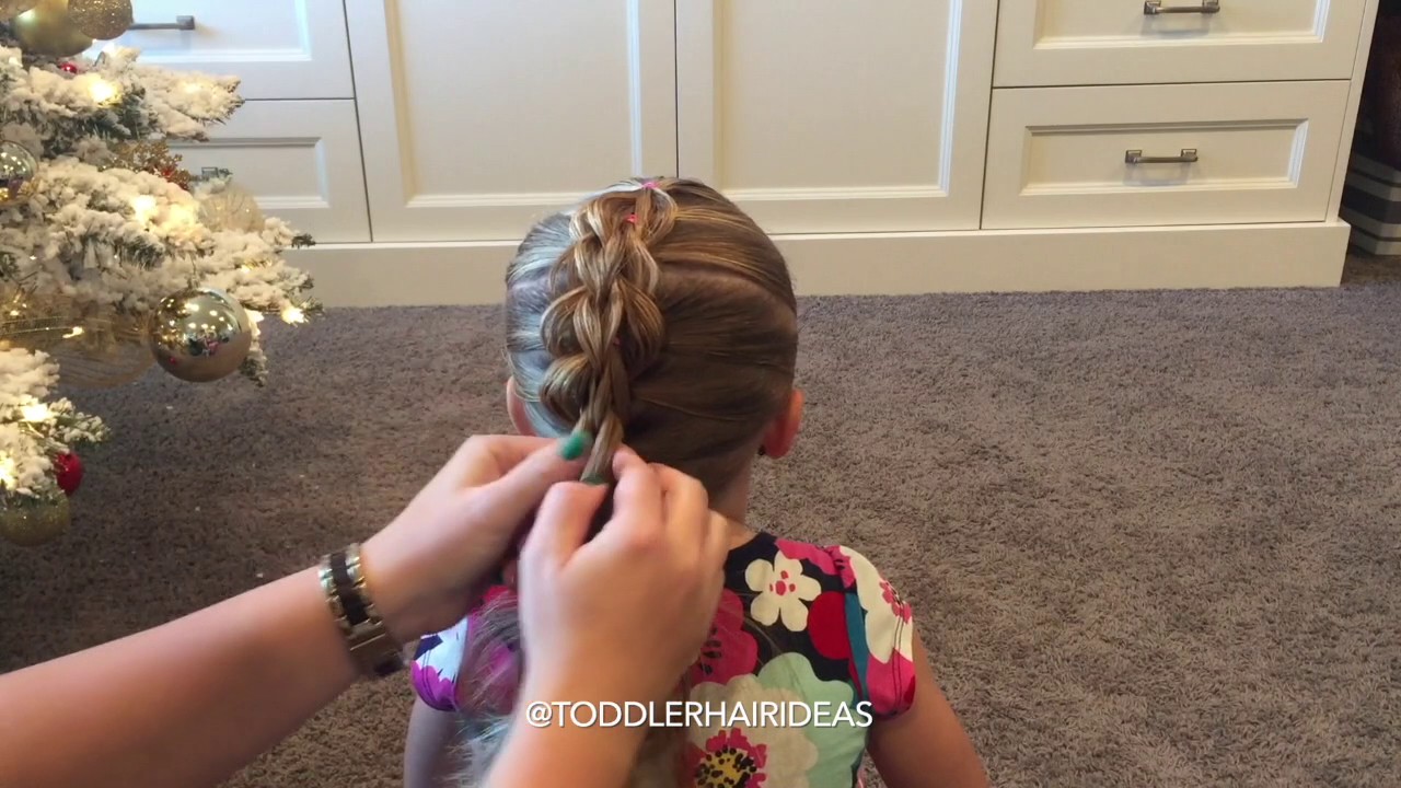 How to do a 3-strand pull-through braid - YouTube