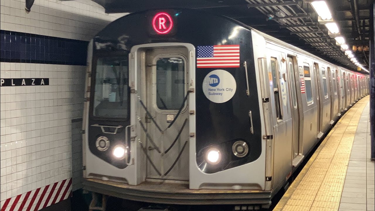 MTA NYC Subway Alstom R160A-2 R Train at Steinway St - YouTube