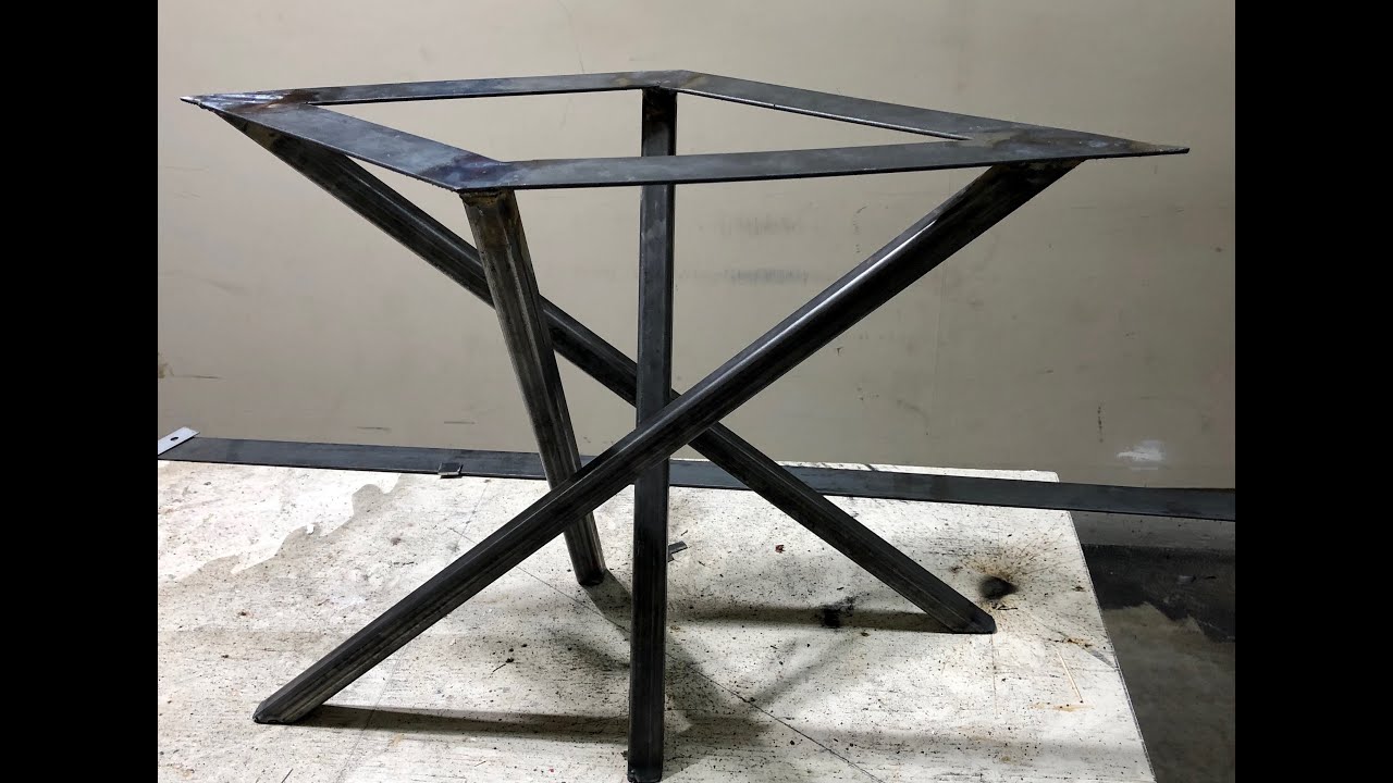How to Make Star-shaped Coffee Table legs - Metalworking - YouTube