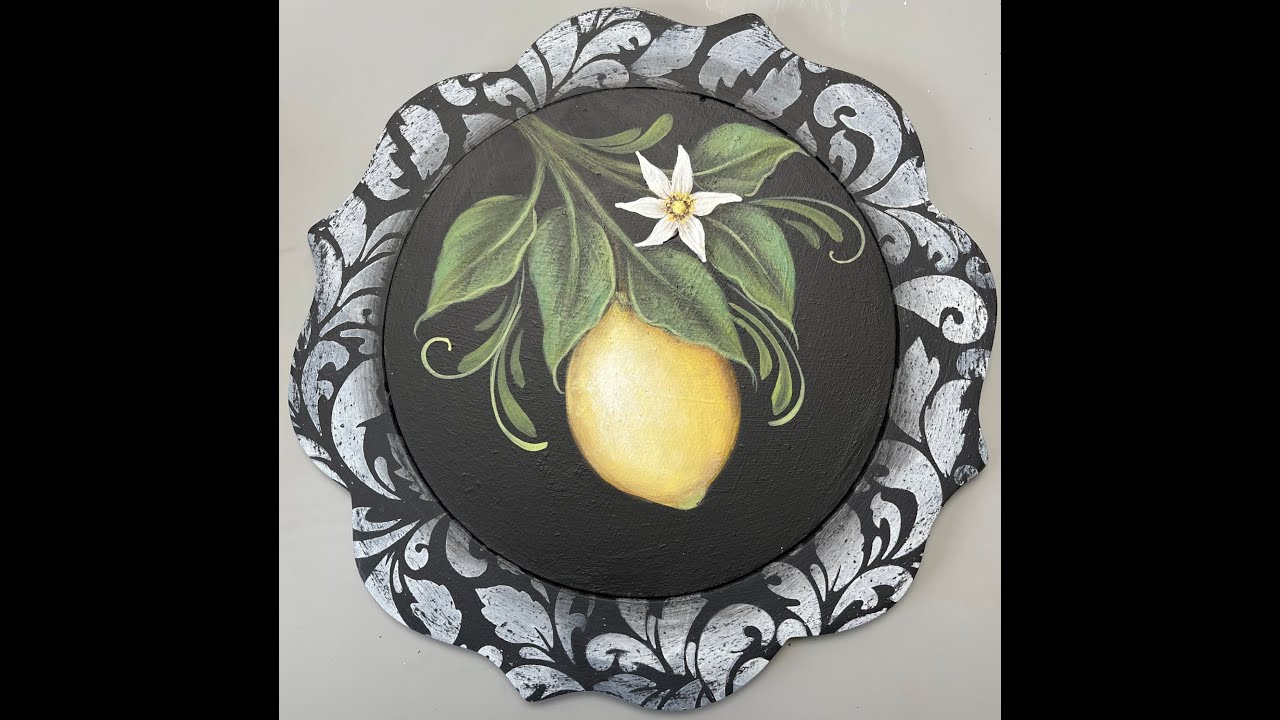 ELEGANT LEMON PLAQUE - YouTube