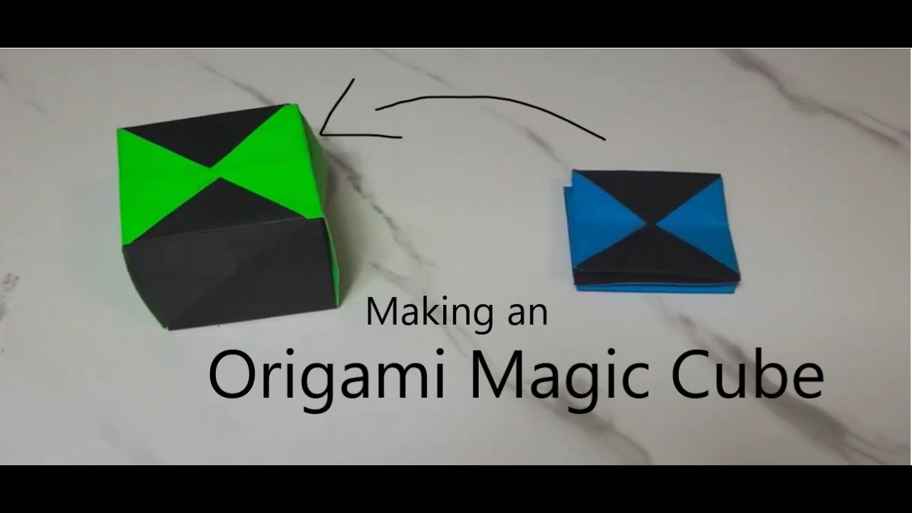 How to make an EASY Origami Magic Cube - YouTube