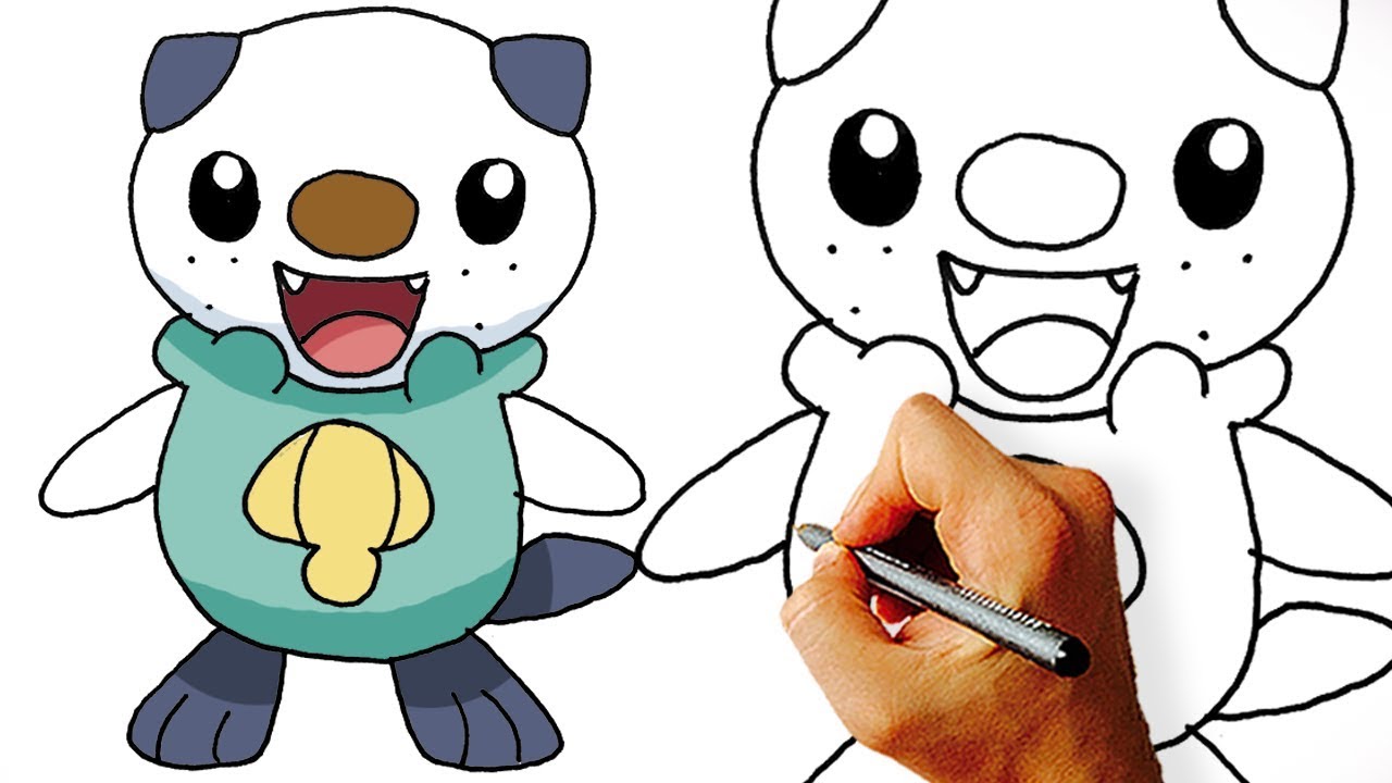 How to Draw Cute Oshawott Pokemon Step by Step. - YouTube