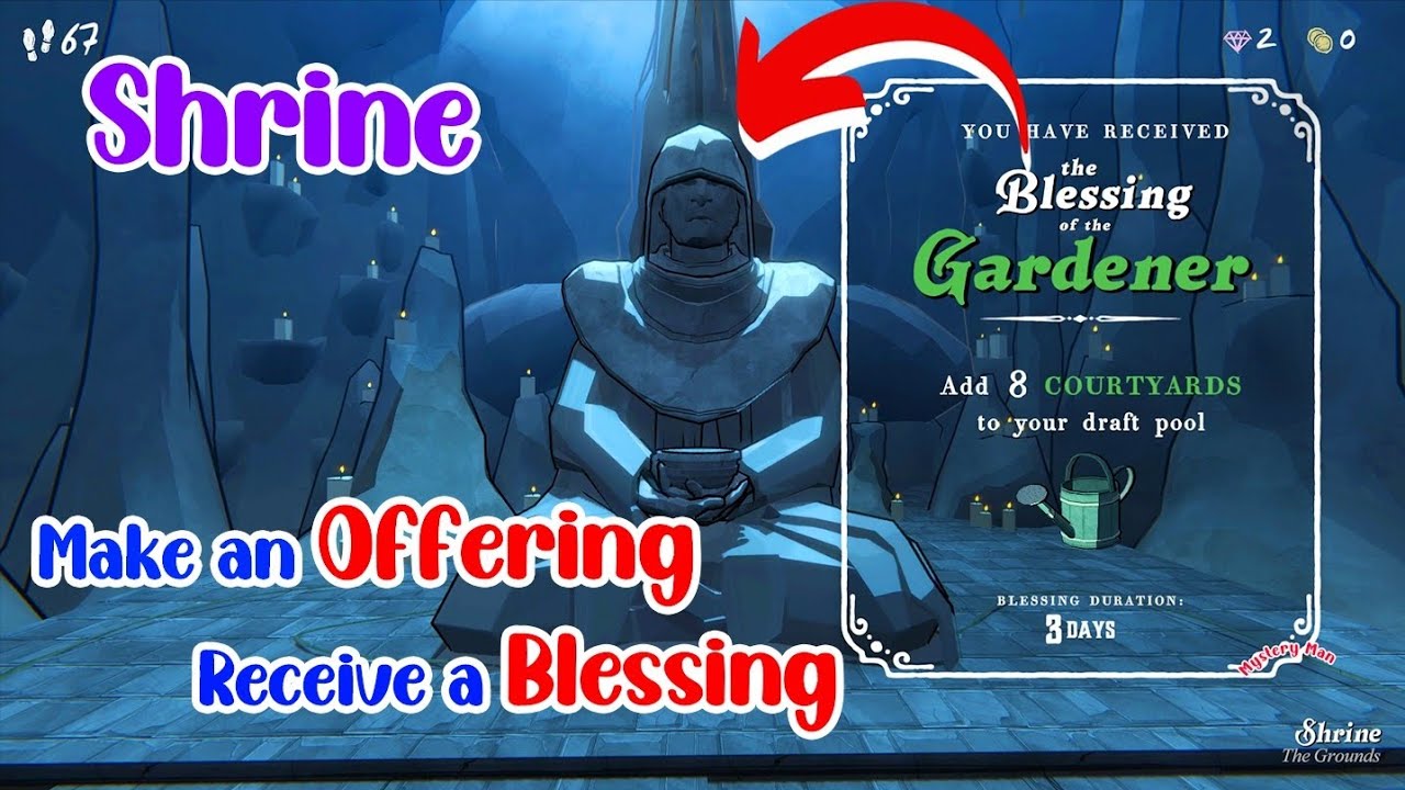 Blue Prince Shrine | Make an Offering and Receive a Blessing - YouTube