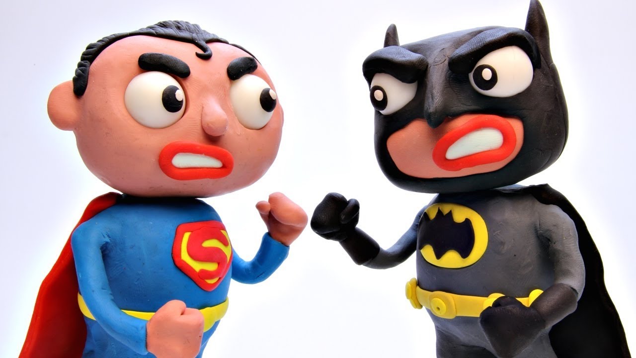 Batman vs Superman STOP MOTION 💝 Superhero Animation Movie Clips PLAY ...
