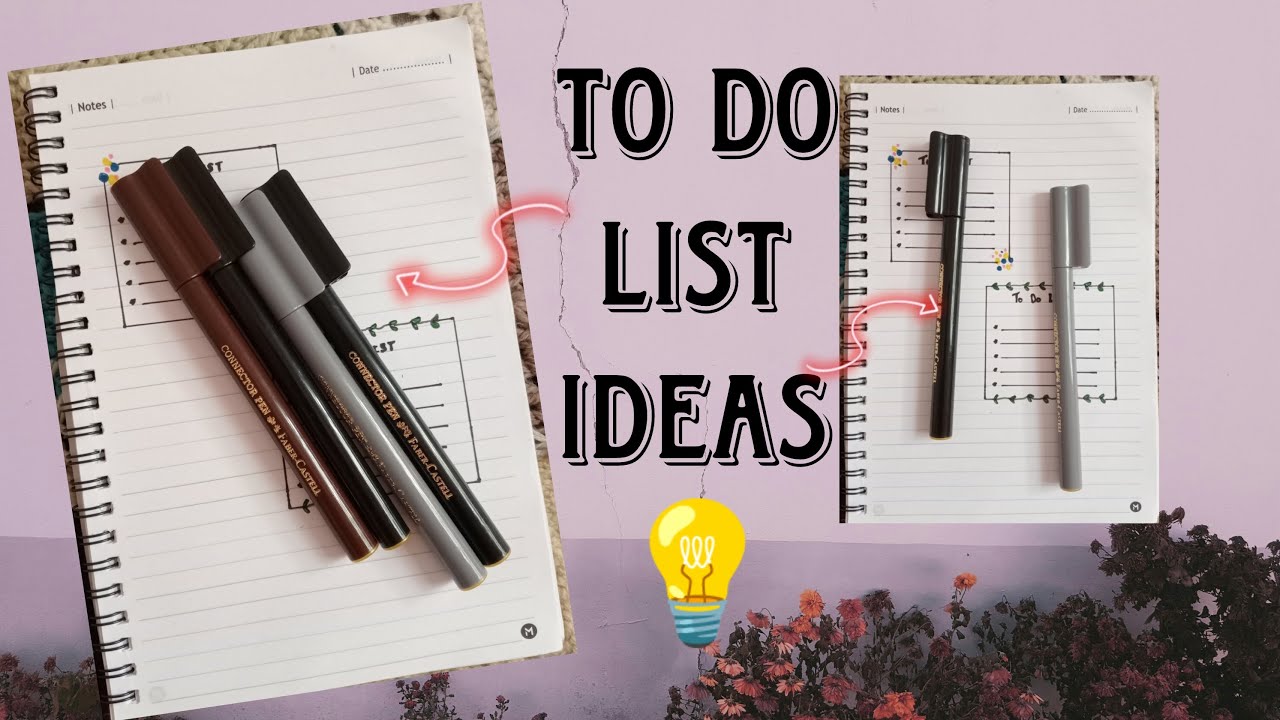 TO DO LIST|| JOURNAL IDEAS - YouTube