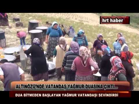 ALTINÖZÜ'NDE VATANDAŞ YAĞMUR DUASINA ÇIKTI