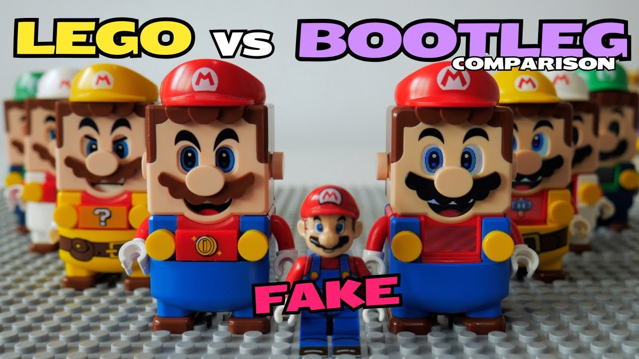 Mario & Luigi: LEGO vs Bootleg Comparison! 😱 #lego #bootleg #mario # ...