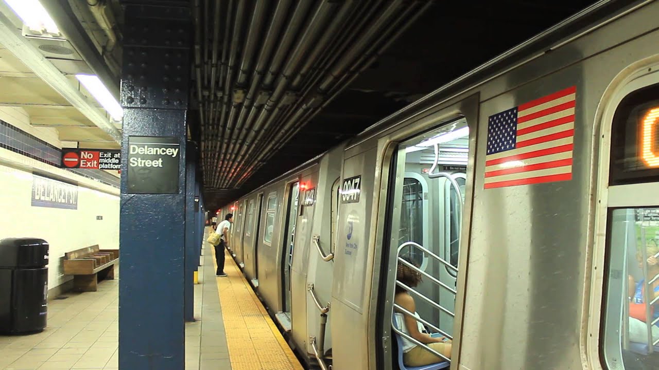 IND Subway: Brooklyn Bound R160 (C) Train [via 6th Ave] at Delancey St ...