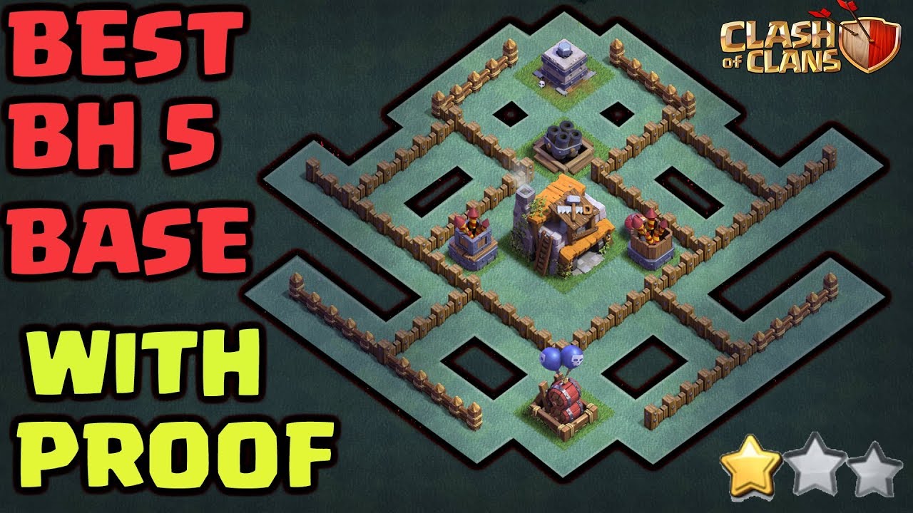 ⚔BUILDER HALL 5 ⚔ (BH5) BEST BASE WITH REPLAY PROOF | BH5 TOP DEFENSIVE ...