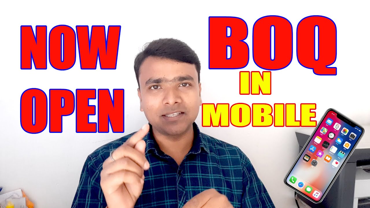 How to open BOQ file in mobile | Process to open BOQ in mobile | Check ...