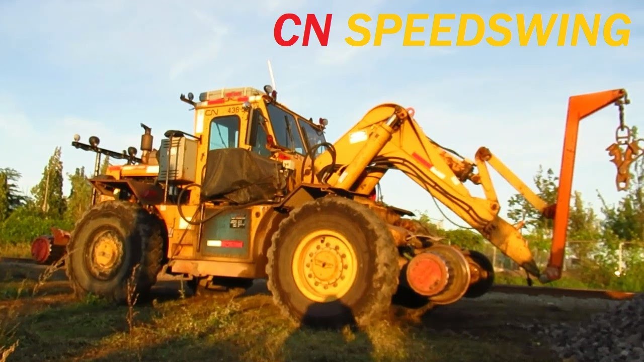 9 15 22 AN OLD CN SPEEDSWING HI RAIL TRACTOR SEEN IN MONTREAL QUEBEC ...
