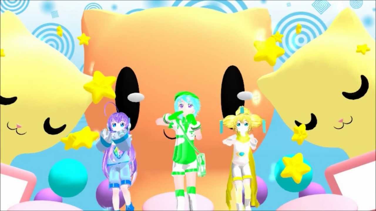 (MMD) Utau Hoshi Trio Dream Fighter (Hikaru, Axelf and Jirachi) HD ...