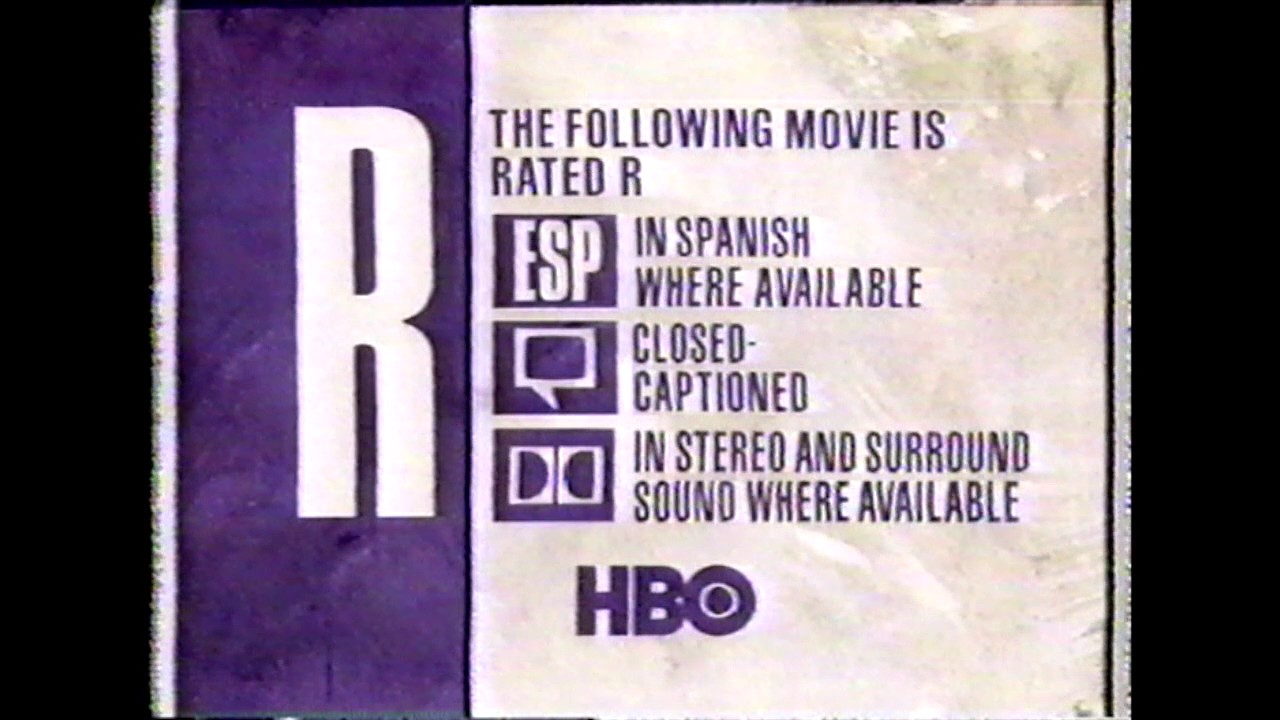 HBO. "The Following movie is rated R" (1990) - YouTube