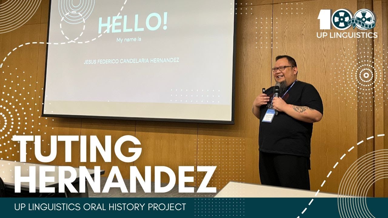 [Oral History Project] Tuting Hernandez - YouTube