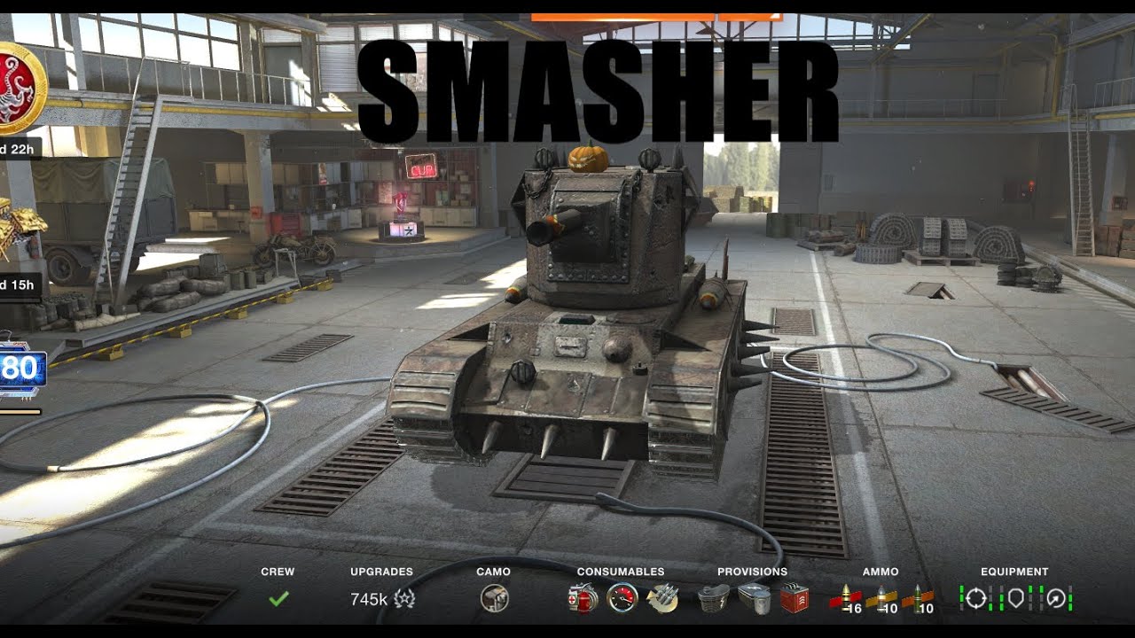 World of tanks blitz. Smasher - YouTube