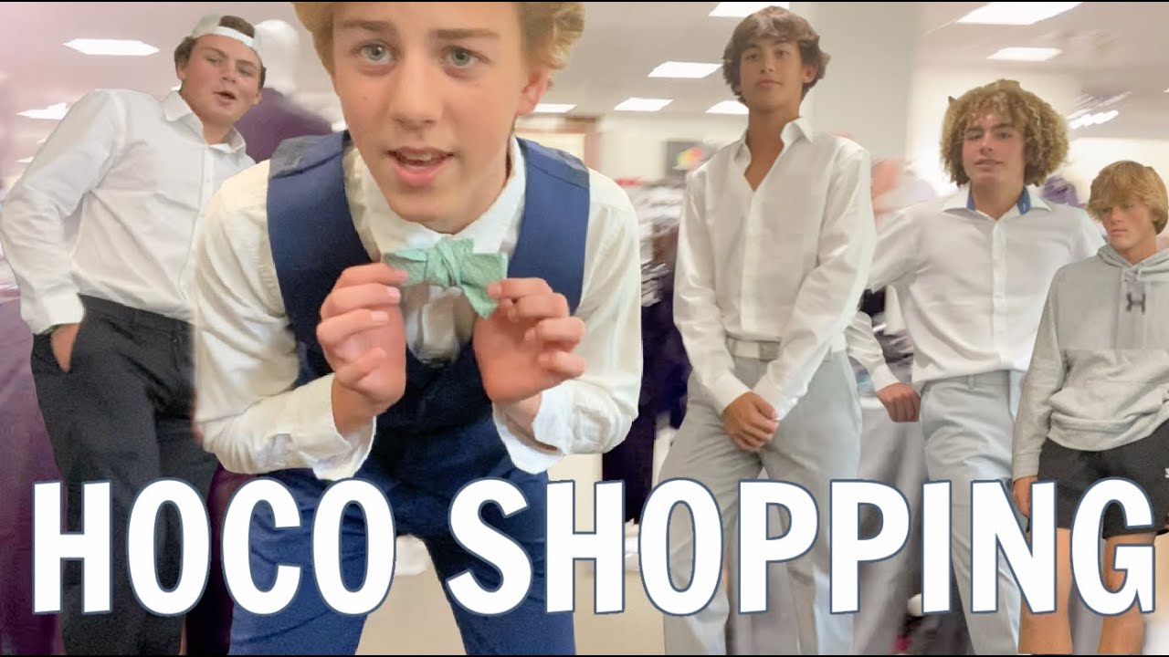 RYAN and His Friends Go HOCO Shopping *High School Homecoming 2021 ...