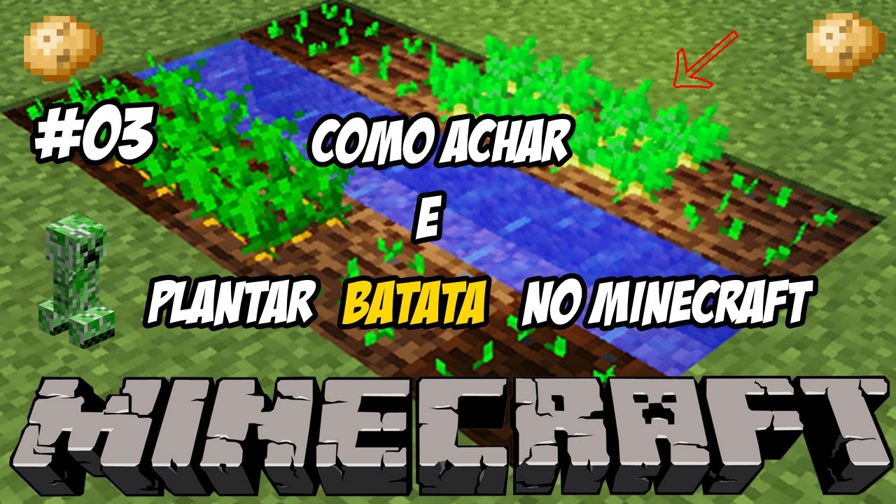 Plantarcraft 03 Como Achar E Plantar Batata No Minecraft Youtube